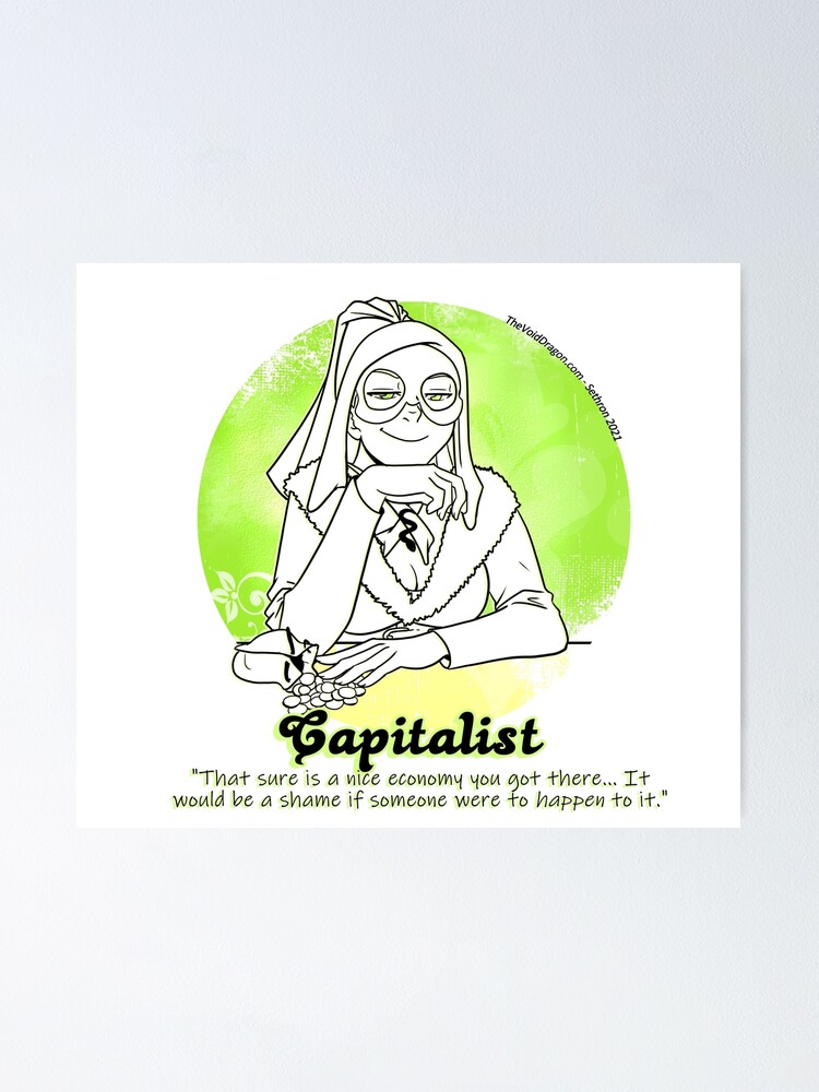 "LARP Archetype - The Capitalist- Good on Light Backgrounds" Poster for ...