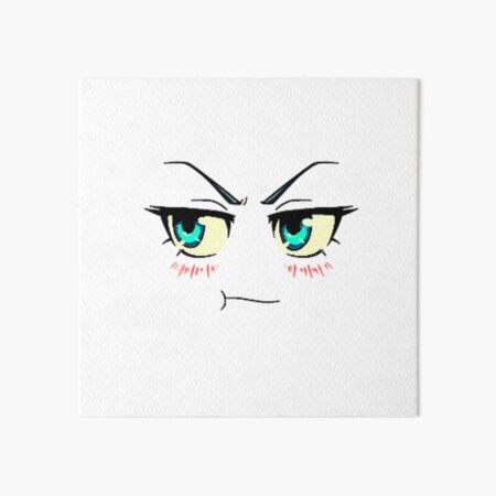 "Roblox Tsundere Face" Art Board Print by hutamaAdi98 | Redbubble