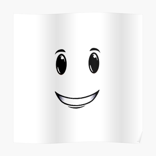 "Roblox Winning Smile Face" Poster by hutamaAdi98 | Redbubble