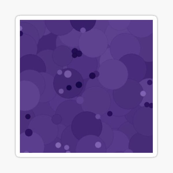 "Gentian Violet Bubble Dot Color Accent" Sticker by SaraValor | Redbubble