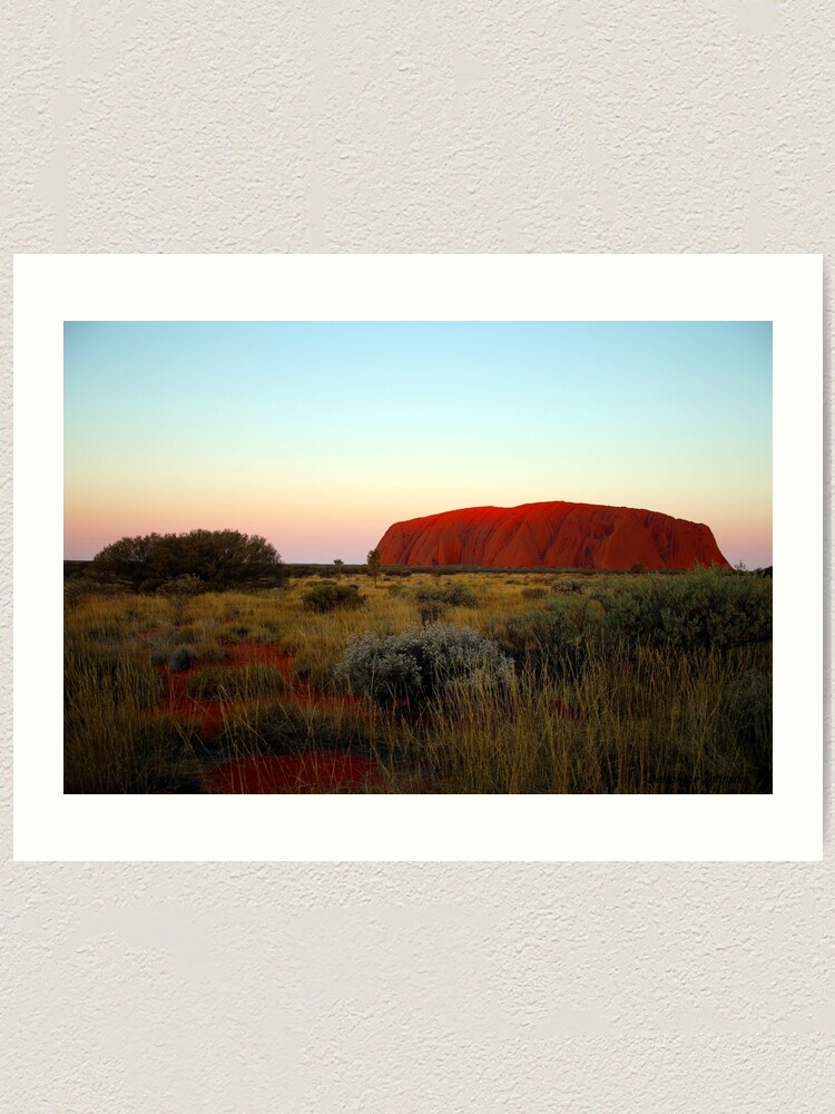 "Uluru" Art Print by DVJPhotography | Redbubble