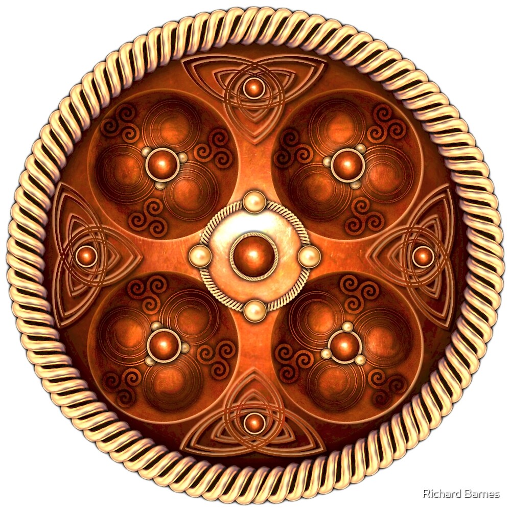 "Copper Celtic Medallion" by Ricky Barnes | Redbubble
