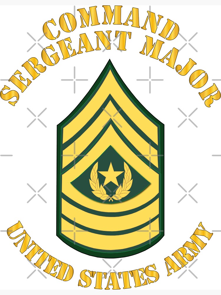 "Army - Enlisted - CSM - Command Sgt Major - Std" Magnet for Sale by ...