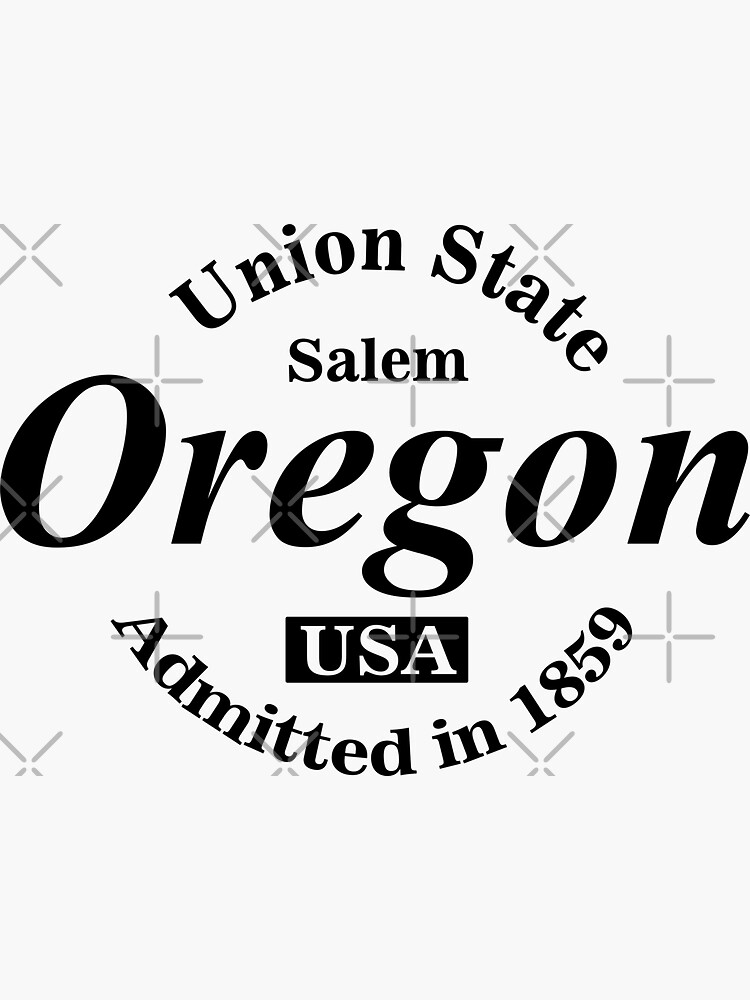 "Oregon Union State USA" Sticker for Sale by Filson | Redbubble