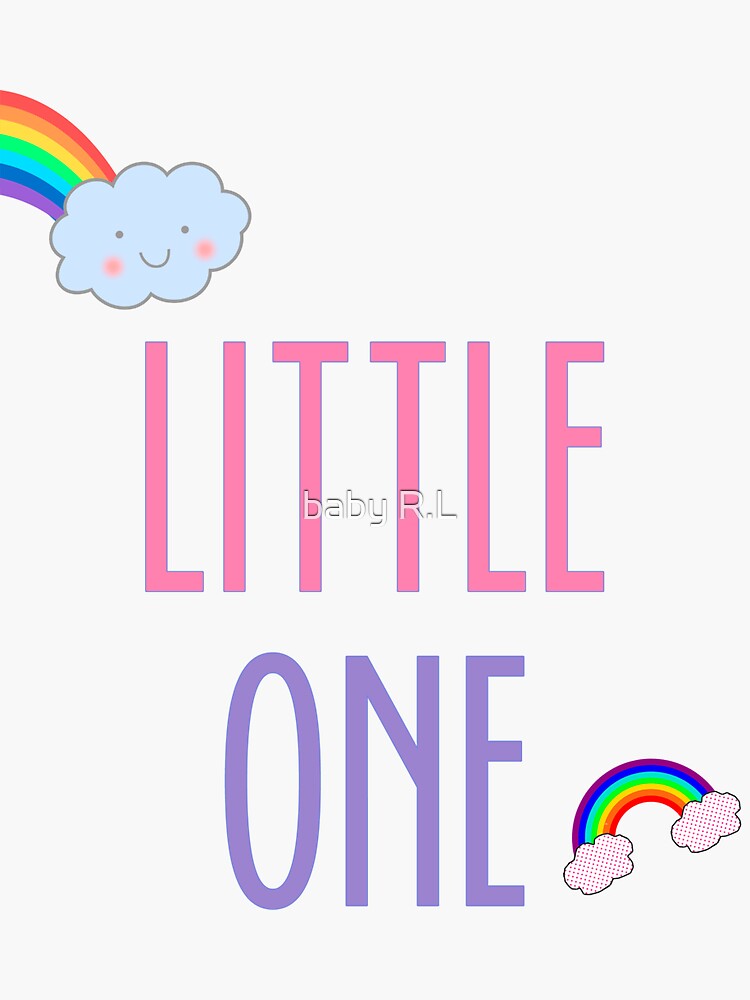 "little one" Sticker for Sale by bubbles90 | Redbubble