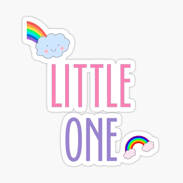 "little one" Sticker for Sale by bubbles90 | Redbubble