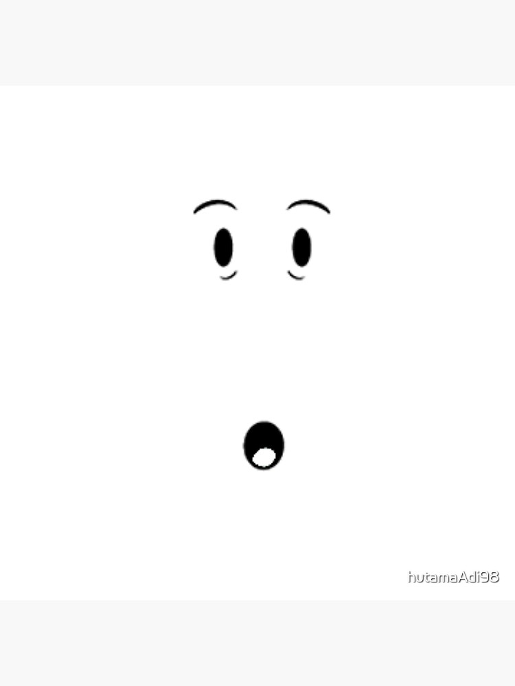 "Roblox Absolutely Shocked Face" Art Print by hutamaAdi98 | Redbubble