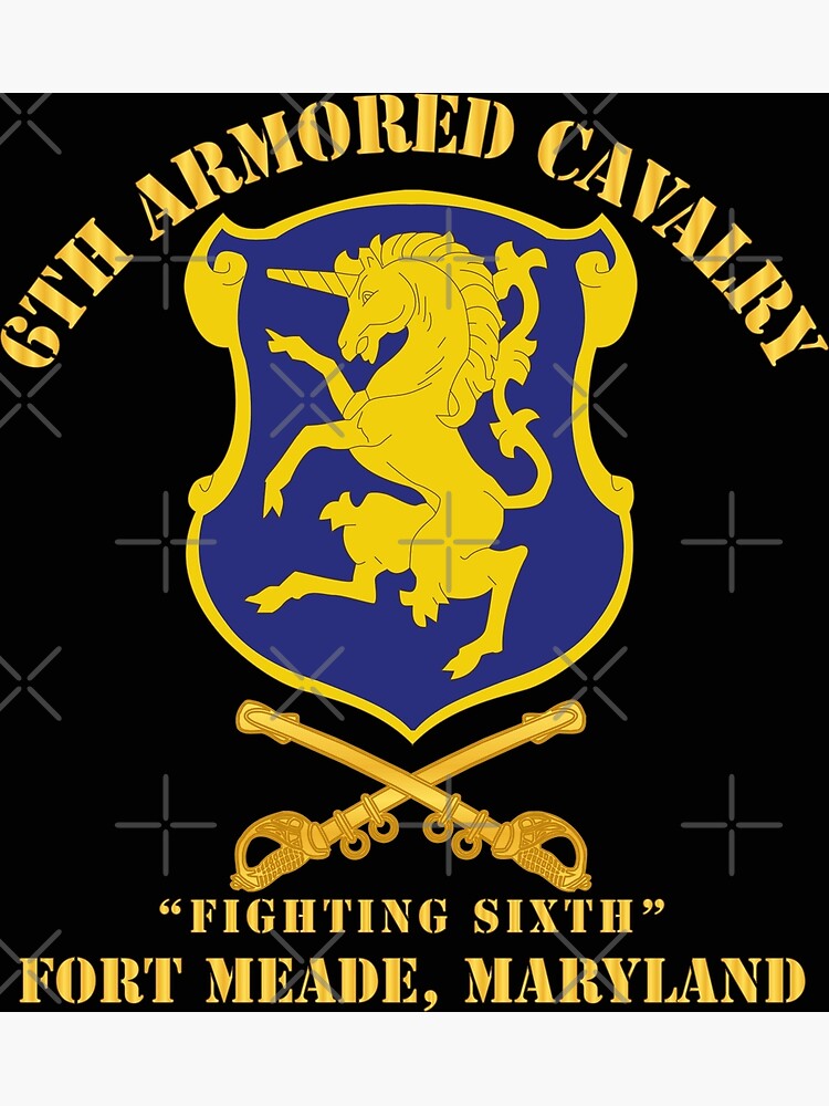 "Army - 6th ACR w Cav Br Ft Meade Maryland" Art Print for Sale by twix123844 | Redbubble