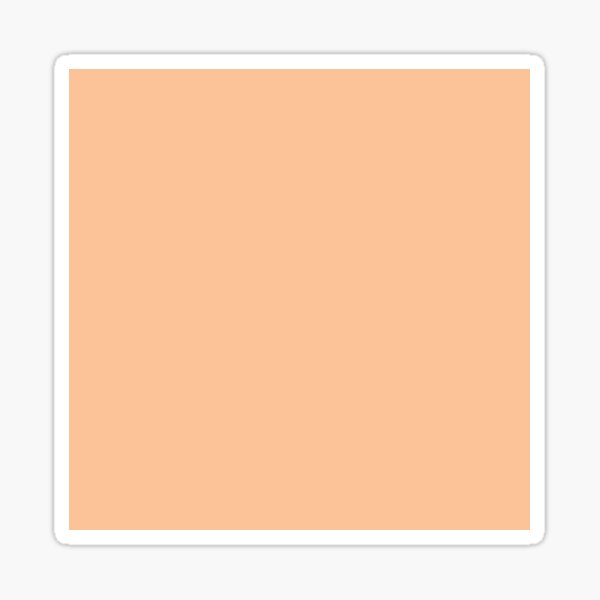 "Peach Orange Color" Sticker for Sale by PabloPatterns | Redbubble