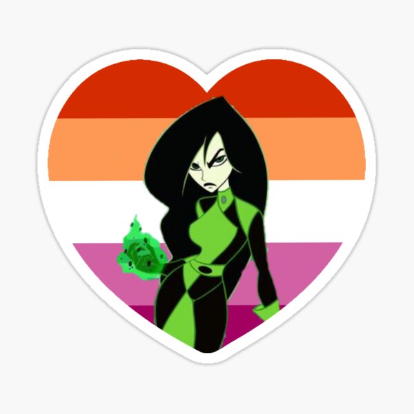 "Lesbian Flag Shego" Sticker by Moth-Valentine | Redbubble