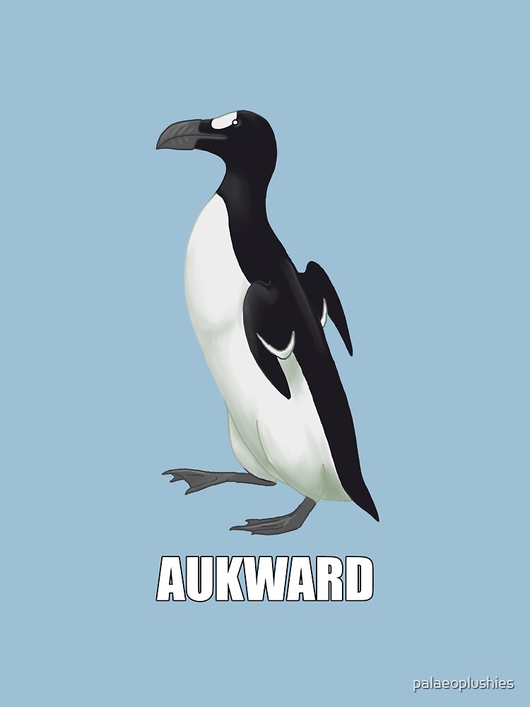 "Socially Aukward Pinguinus" T-shirt for Sale by palaeoplushies ...
