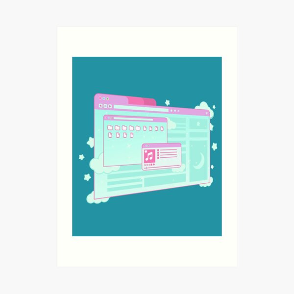 "Vaporwave Aesthetic Kawaii E-girl Browser Desktop 90s Grunge Anime ...