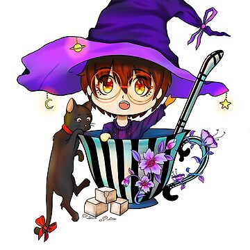 "Chibi Wizard boy, wizard, witchy boy, chibi boy, anime boy, chibi ...