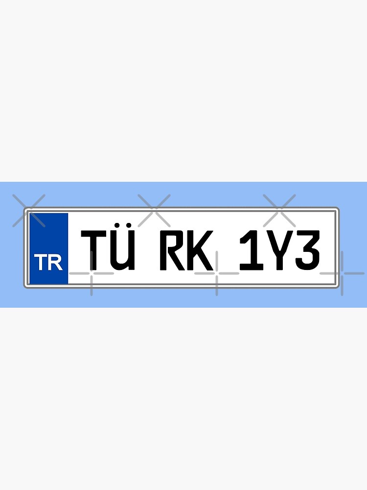 "Turkey Turkiye car license plate" Poster by HAKVS | Redbubble