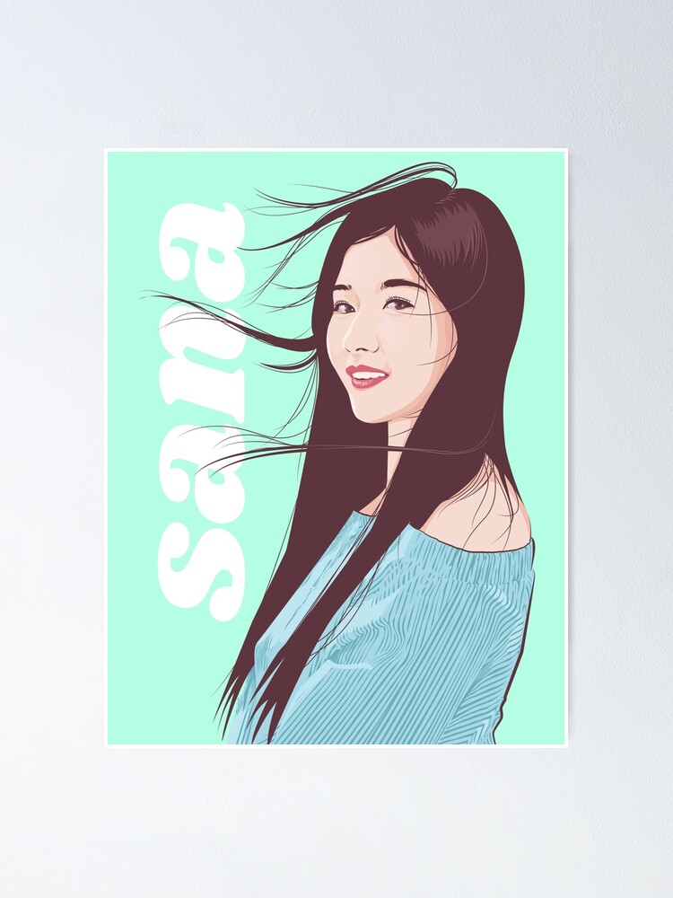 "Twice Sana Portrait" Poster by gale-warning | Redbubble