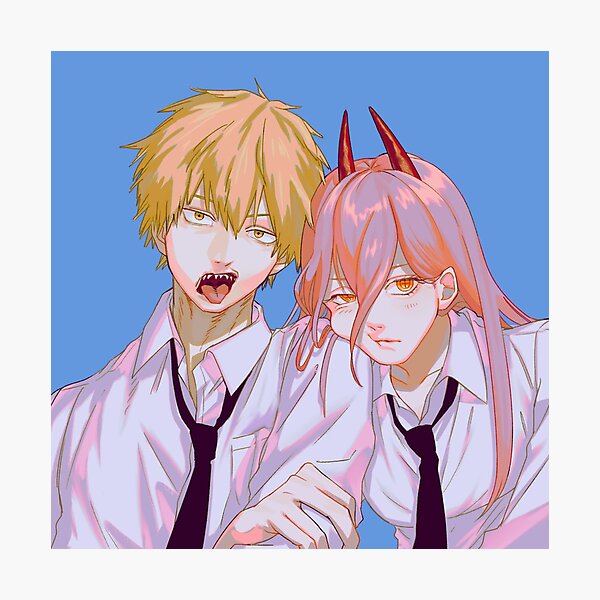 "DENJI AND POWER // CHAINSAW MAN " Photographic Print for Sale by ...