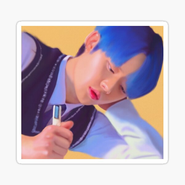 "TXT Yeonjun fanart " Sticker for Sale by Deanzi | Redbubble