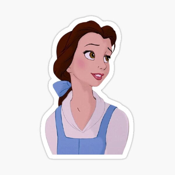 "Princess Belle" Sticker by misterydarkvii | Redbubble