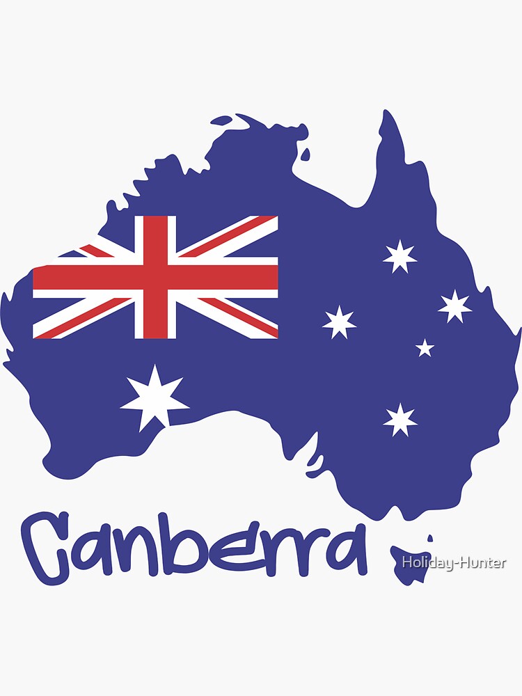 "Canberra, Australia" Sticker for Sale by Holiday-Hunter | Redbubble