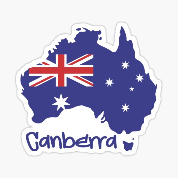 "Canberra, Australia" Sticker for Sale by Holiday-Hunter | Redbubble