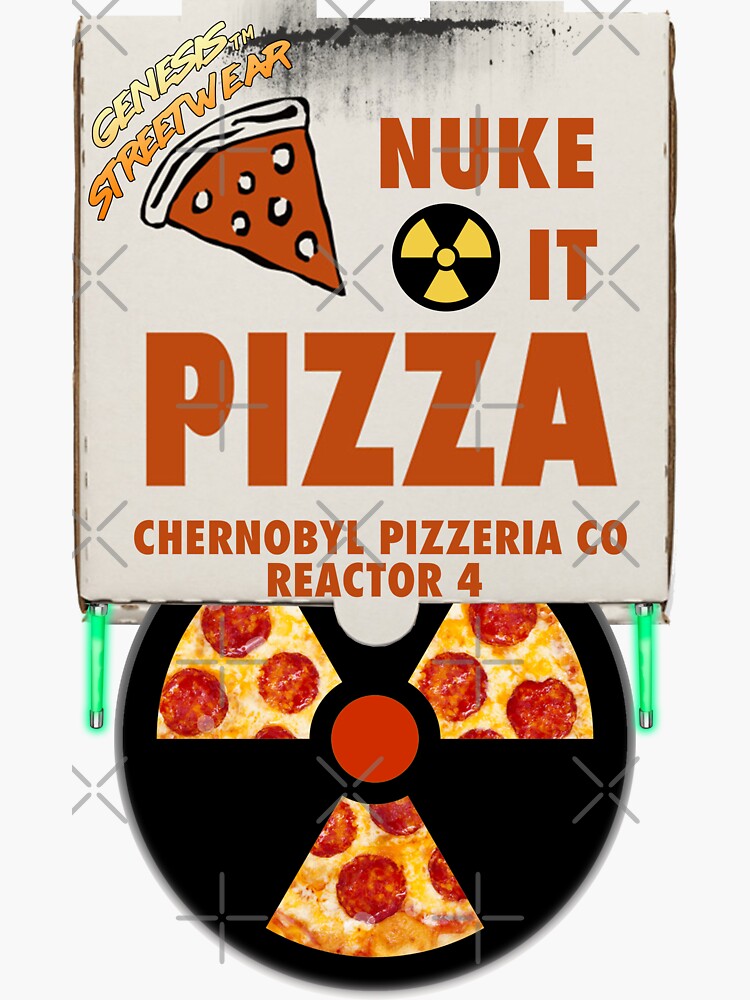 "Genesis Streetwear - Nuke-It Pizza" Sticker for Sale by ...