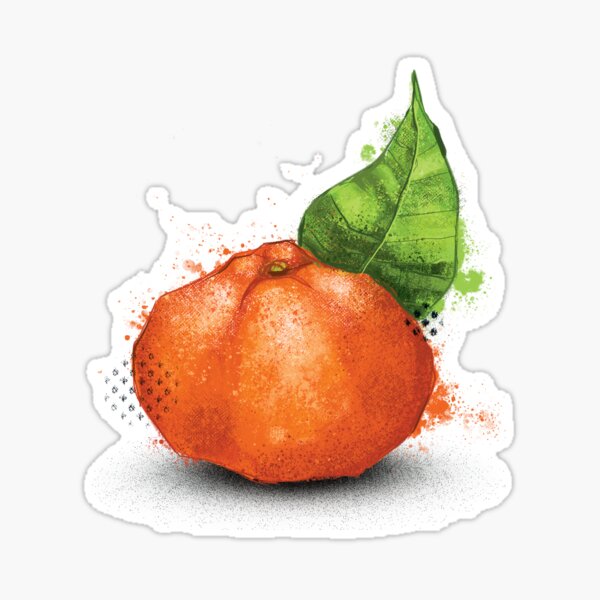 "Mandarin" Sticker for Sale by abzhakim | Redbubble