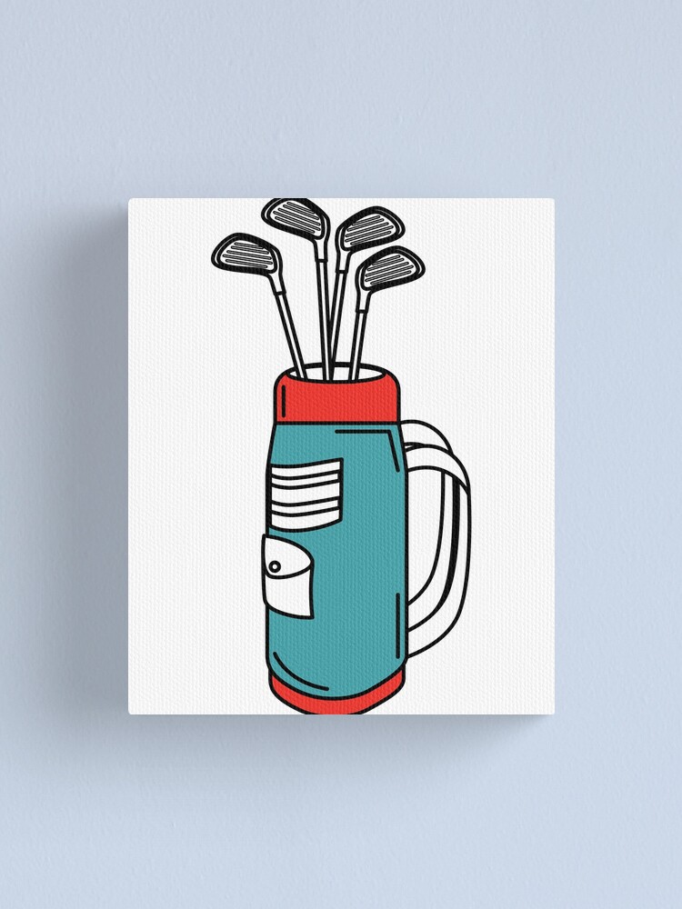 Leinwanddruck for Sale mit "Golftasche" von Rachel Terrell | Redbubble