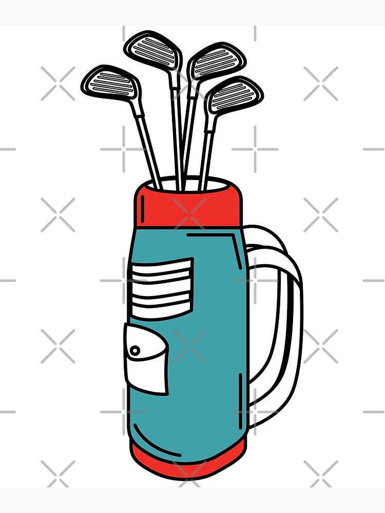 Leinwanddruck for Sale mit "Golftasche" von Rachel Terrell | Redbubble