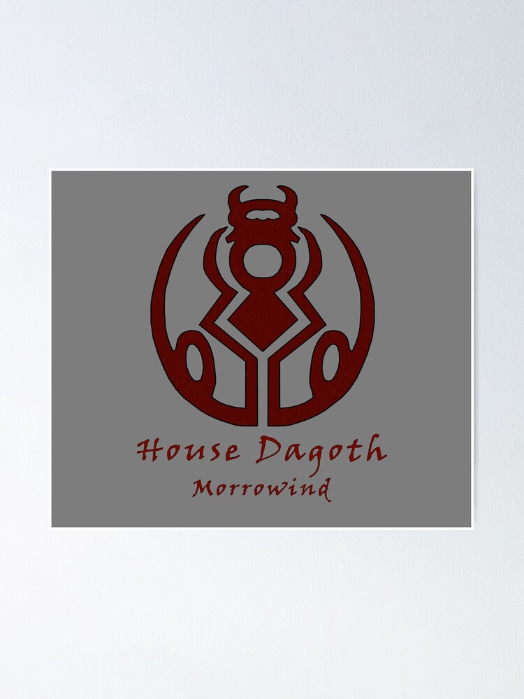 "House Dagoth of Morrowind " Poster for Sale by Neenybear | Redbubble