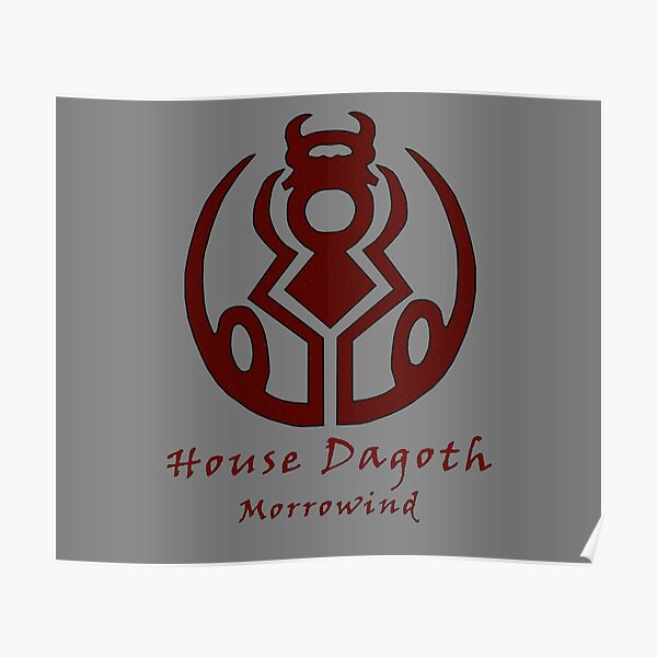 "House Dagoth of Morrowind " Poster for Sale by Neenybear | Redbubble
