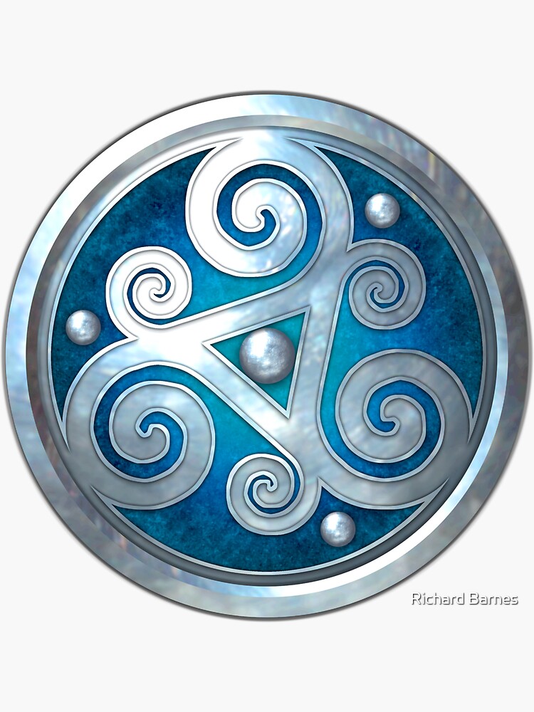 "Blue Double Celtic Triskelion" Sticker for Sale by Ricky Barnes ...