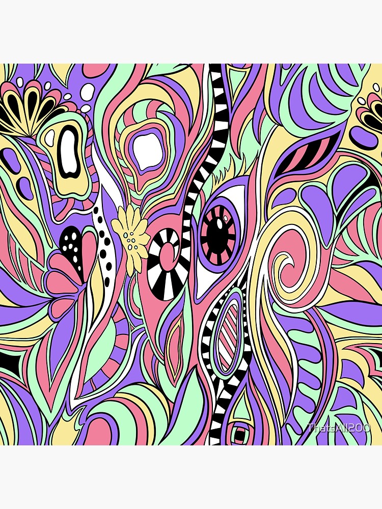 "Magical Distortion Pastel" Sticker for Sale by ThatsAll200 | Redbubble