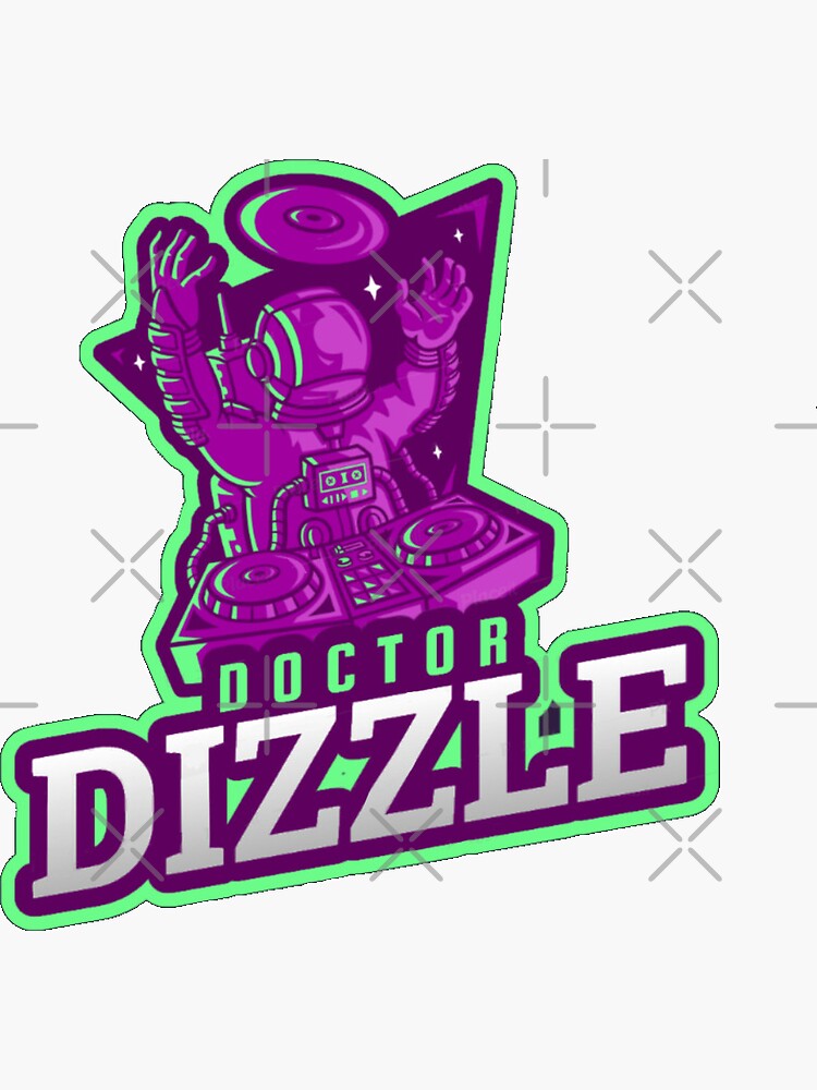 "Doctor Dizzle Logo" Sticker for Sale by cactusmac | Redbubble