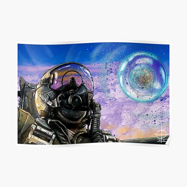 "Pilot encountering a Cube within a Sphere UFO/UAP" Poster for Sale by ...