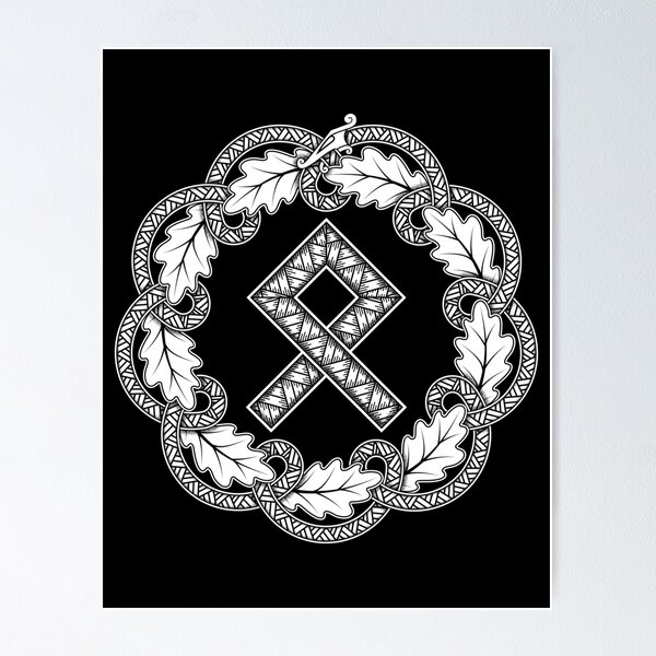 "Othala Rune Norse Style Viking" Poster for Sale by norsedivision ...