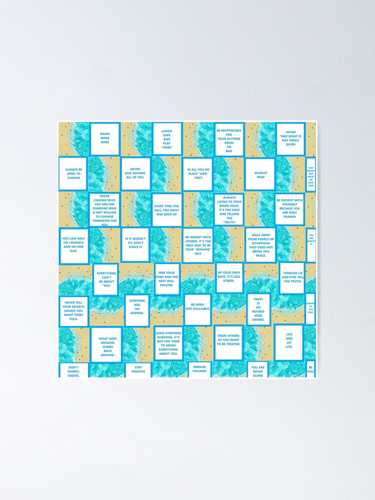 "POSITIVE THOUGHTS" Poster by DOKOG | Redbubble