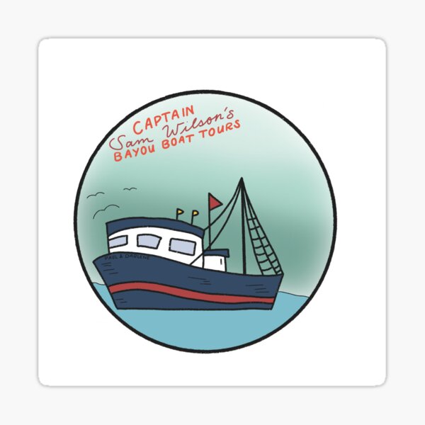 "Cap’s Boat Tours " Sticker by sandsoftatooine | Redbubble