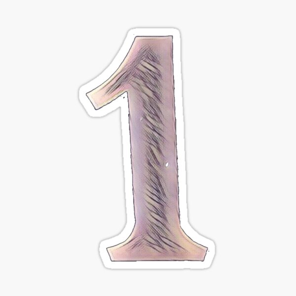 "Number One" Sticker for Sale by mtargui2022 | Redbubble