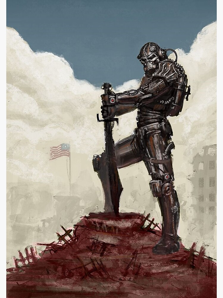 "Fallout Light Power Armour Lone Wander" Poster for Sale by Destiny ...