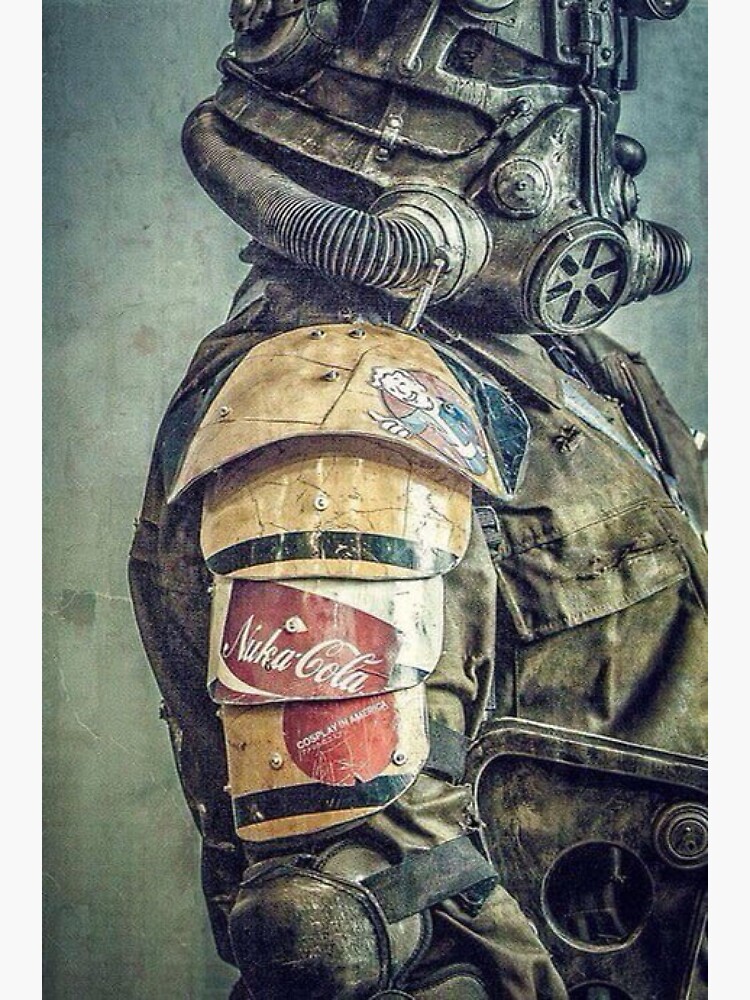 "Fallout Power Armour Helmet Raider " Sticker by Destiny-Artist | Redbubble