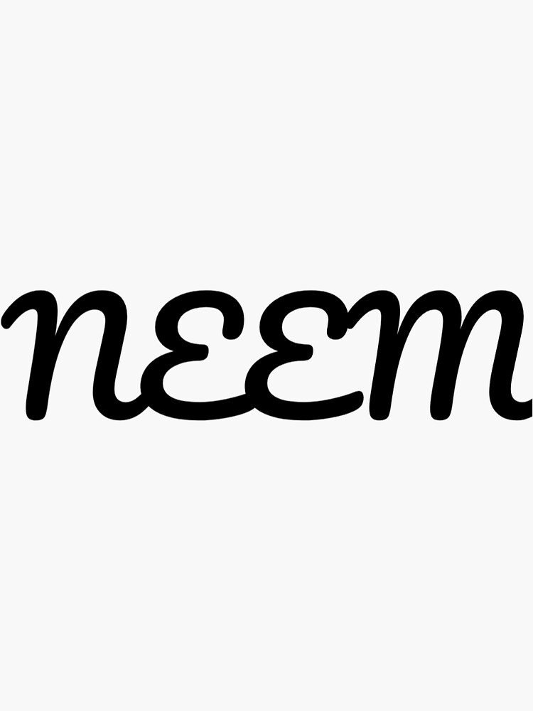 "Neem" Sticker by Neemclothing | Redbubble