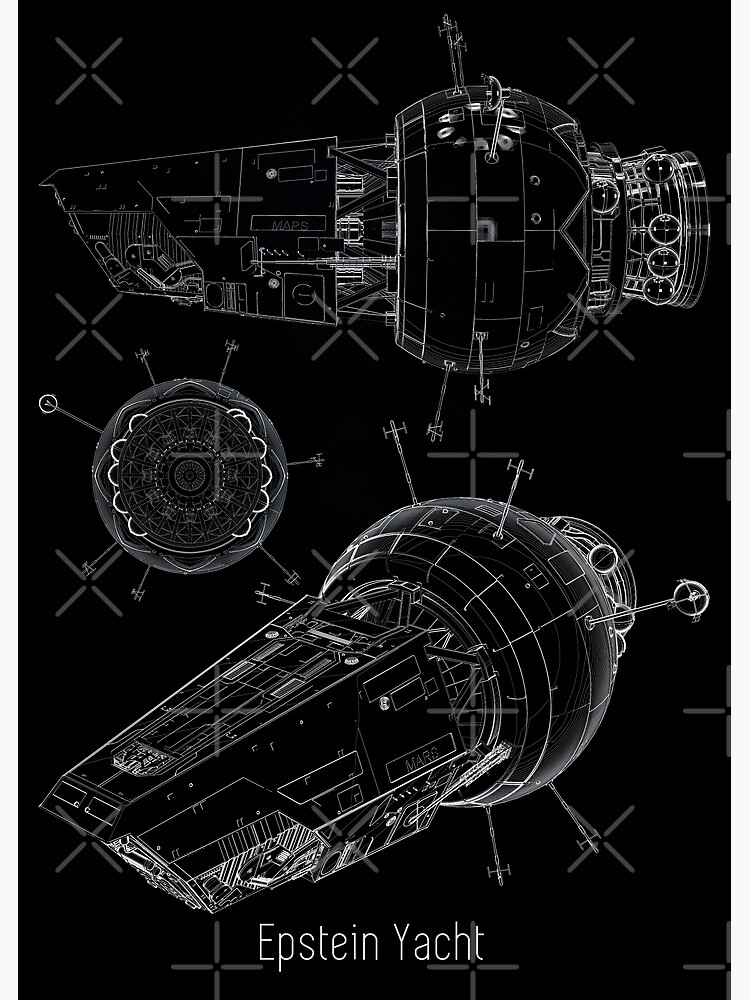 "Epstein Yacht Blueprint" Poster for Sale by NicFullerArt | Redbubble