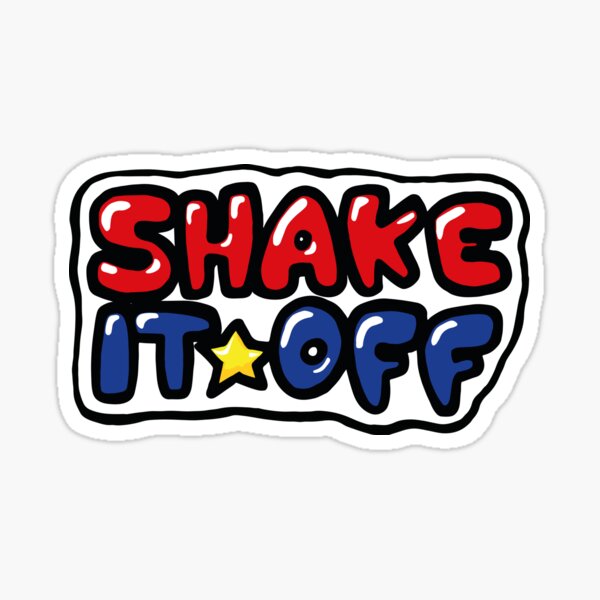 "Shake It Off" Sticker for Sale by ColorHurricane | Redbubble