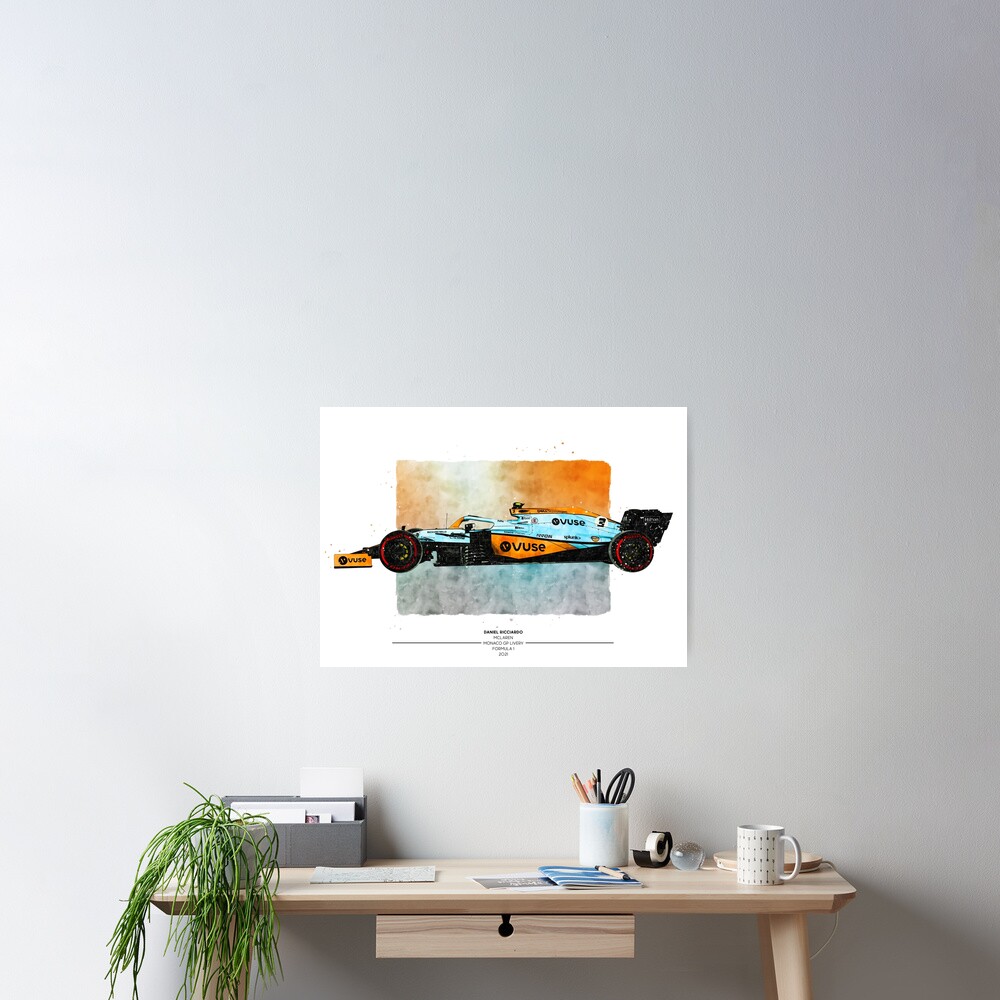 "Danny Ric F1 2021 Monaco Car Art" Poster for Sale by d25bev | Redbubble
