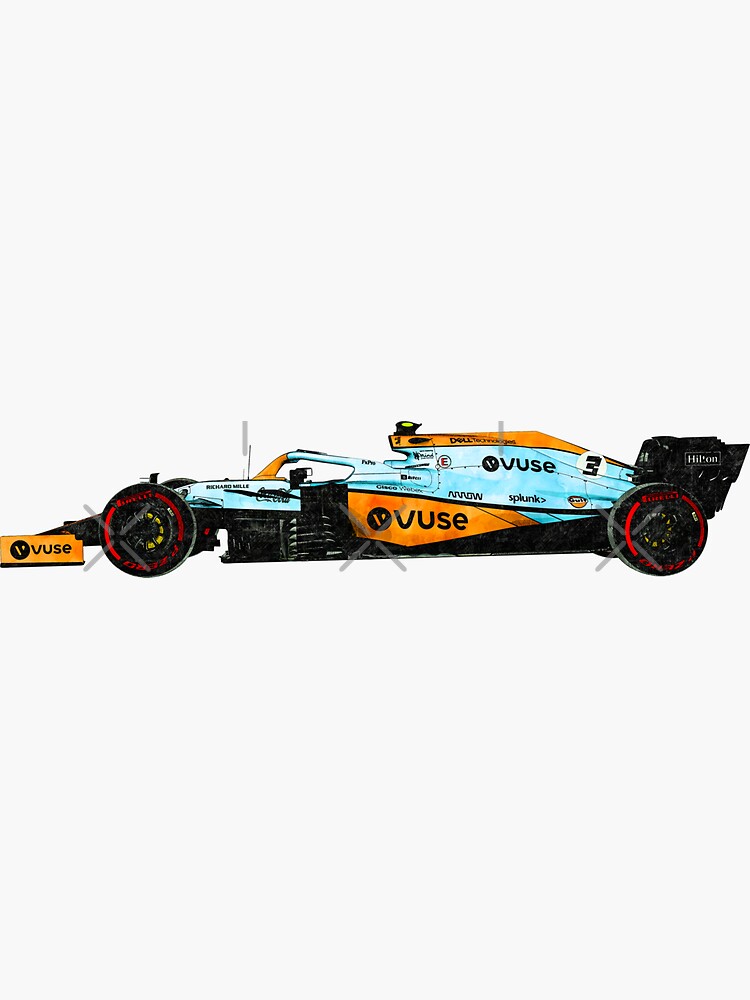 "Danny Ric F1 2021 Monaco Car Art" Sticker for Sale by d25bev | Redbubble