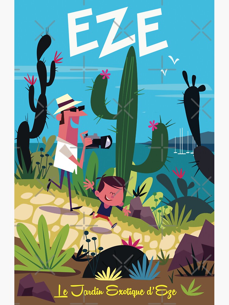 "Eze poster" Sticker for Sale by GAGodel | Redbubble