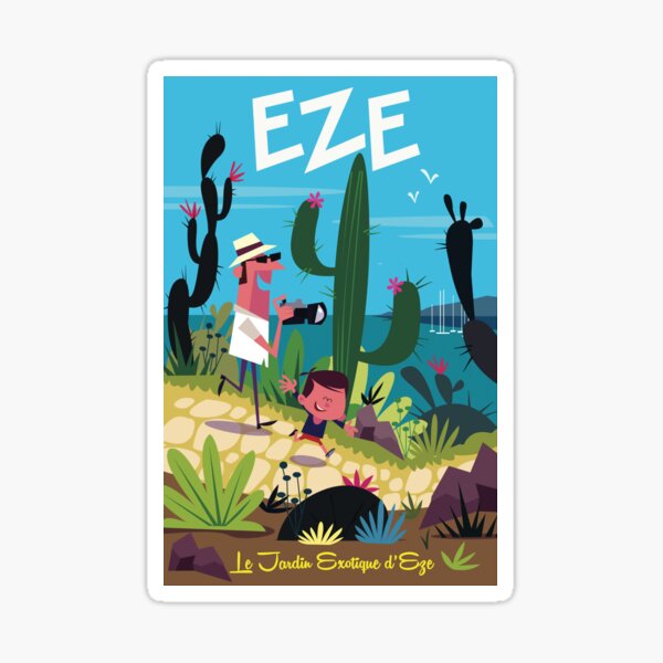 "Eze poster" Sticker for Sale by GAGodel | Redbubble