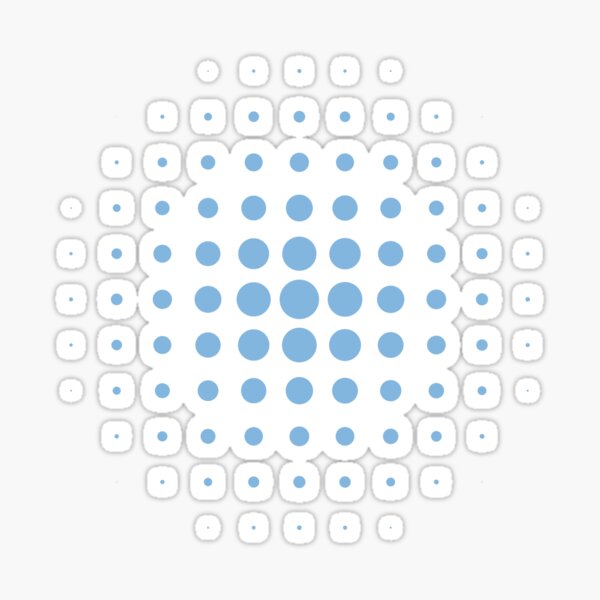 "Halftone Dots #4 v.2" Sticker for Sale by x1brett | Redbubble