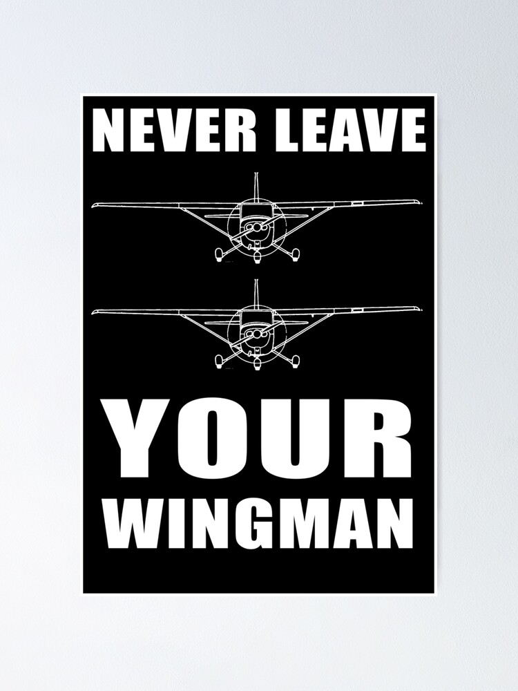 "Never Leave Your Wingman" Poster for Sale by aviationart | Redbubble