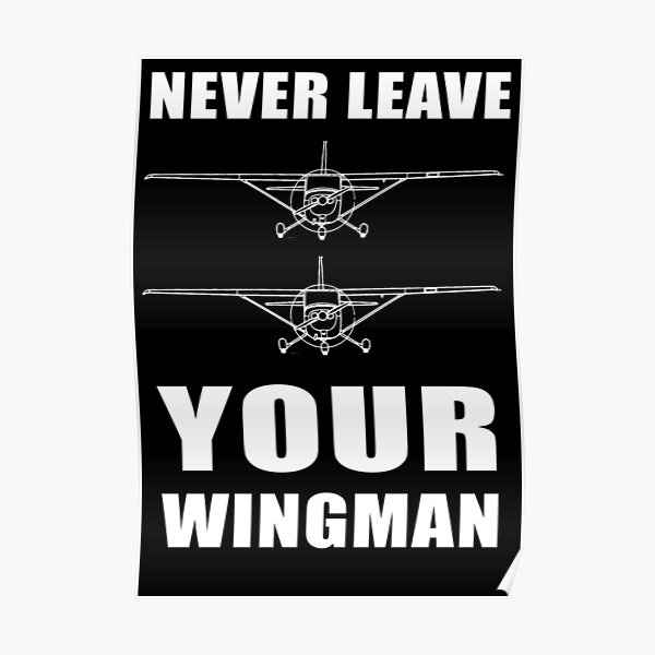 "Never Leave Your Wingman" Poster for Sale by aviationart | Redbubble